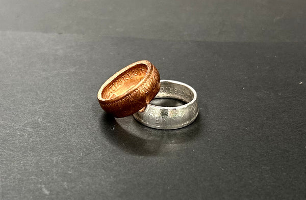 Copper penny ring – Vetro e Metallo